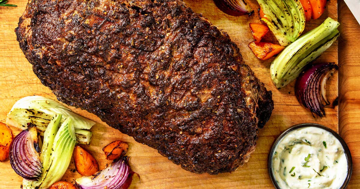 Herb and Pommery Mustard-Crusted Leg of Lamb Recipe - Samsung Food