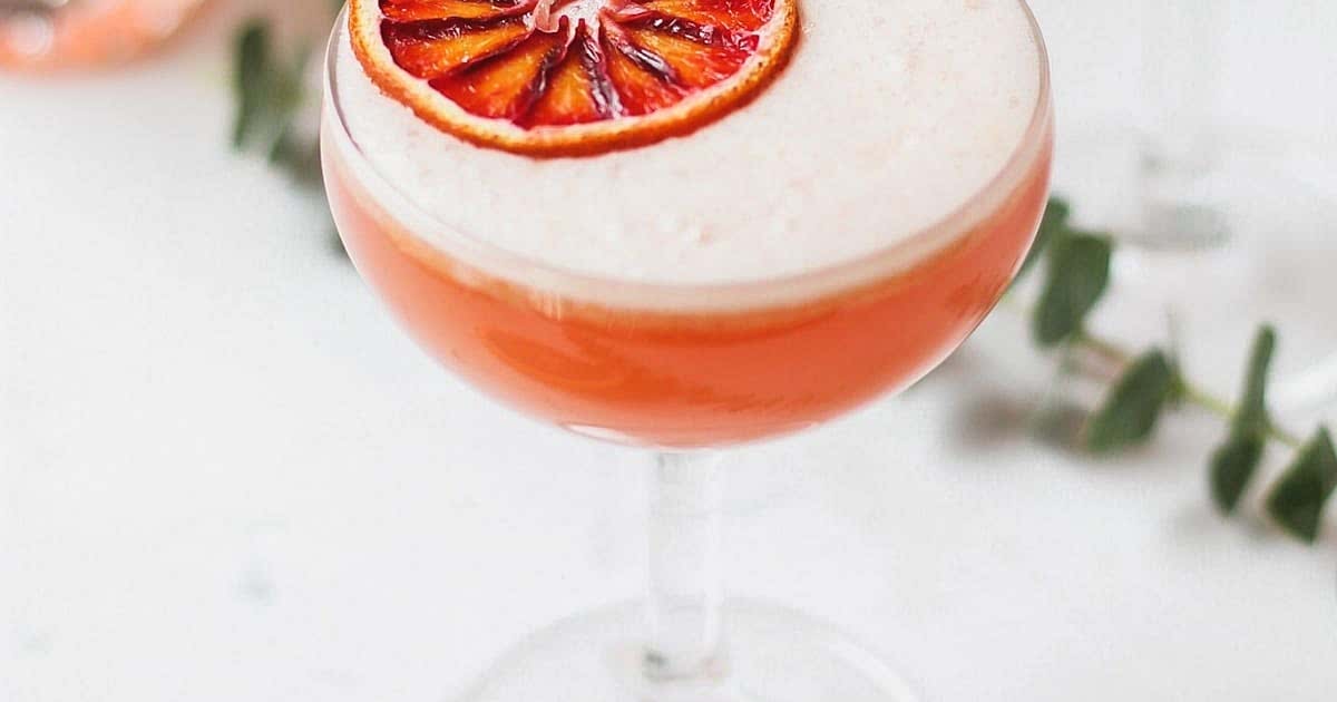 Blood Orange Vodka Sour Recipe - Samsung Food
