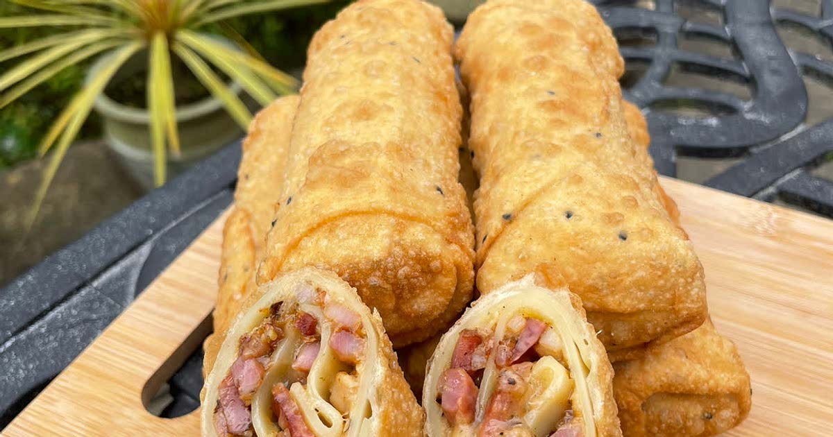 Carbonara Spring Rolls Recipe - Samsung Food
