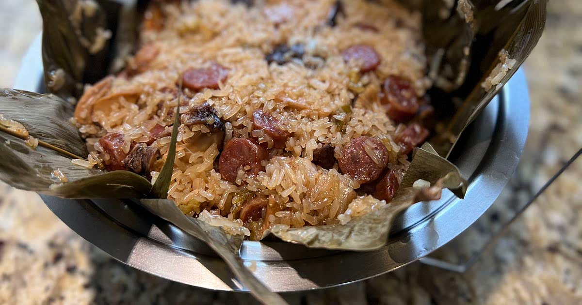 Instant pot sticky rice dumpling hack - pork and abalone Recipe ...