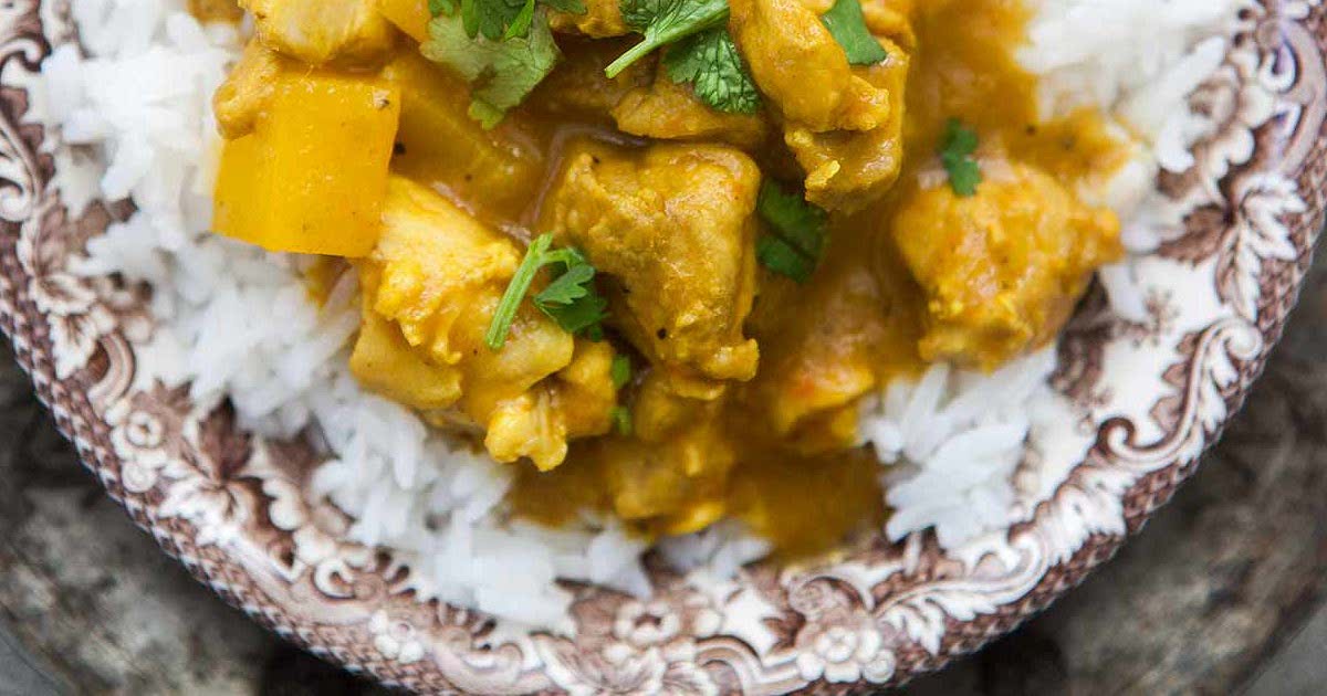Fresh Mangos, Chicken, and Coconut Milk Combine in This Creamy Mango ...