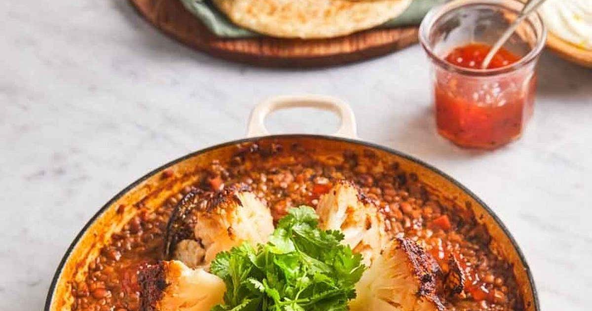 Whole roasted spiced cauli Recipe - Samsung Food