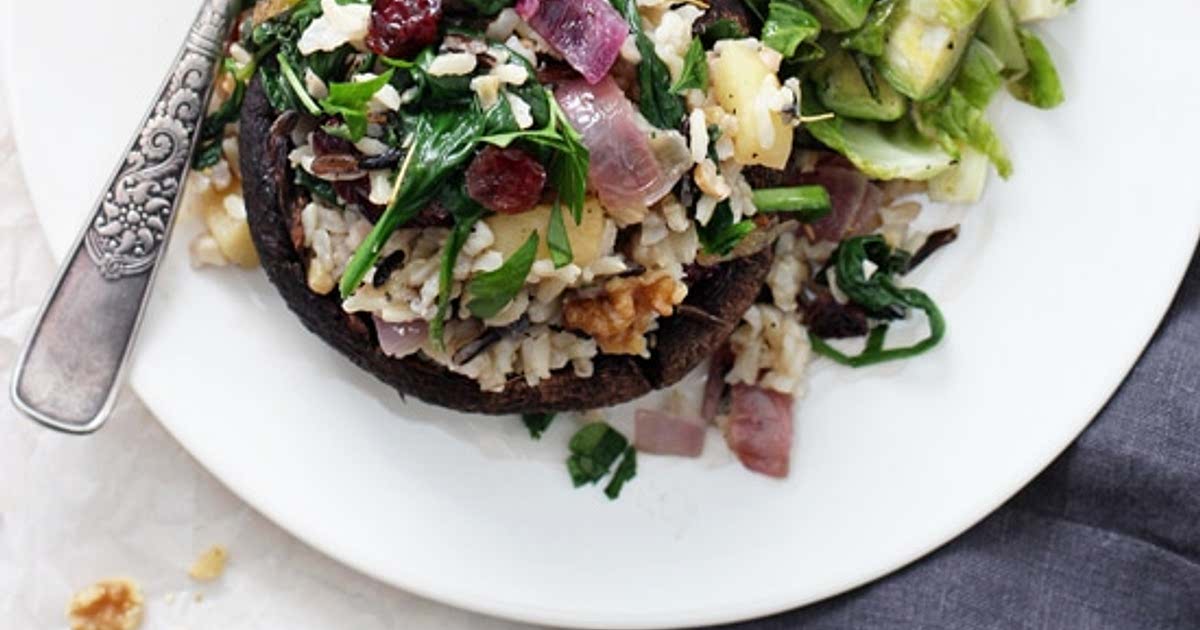 Wild Rice Stuffed Portobello Mushrooms Recipe - Samsung Food