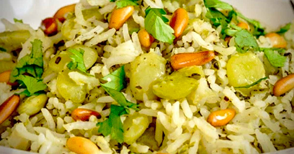 Riz W’ Foul (﻿Rice with Green Fava Beans) Recipe | Samsung Food App