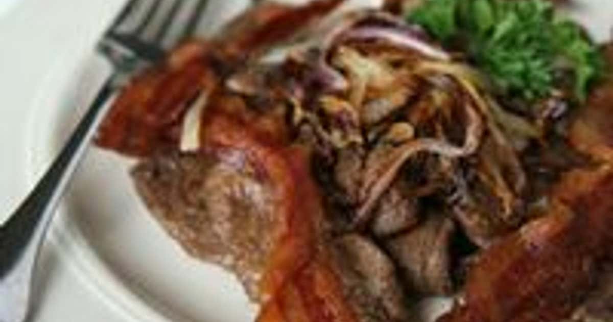 Pan-Fried Turkey Livers with Bacon and Onions Recipe — Samsung Food