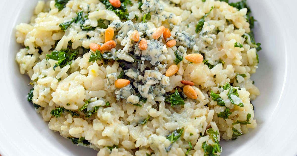 Blue Cheese Risotto with Kale Recipe - Samsung Food
