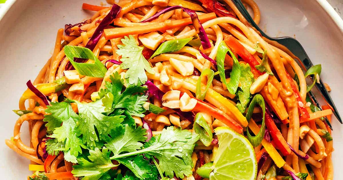 Rainbow Peanut Noodles Recipe - Samsung Food