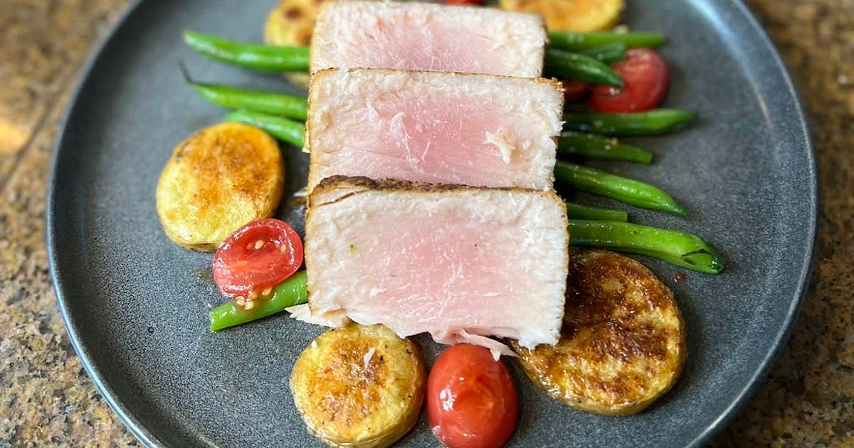 Pan Seared Opah Nicoise Salad Recipe — Samsung Food
