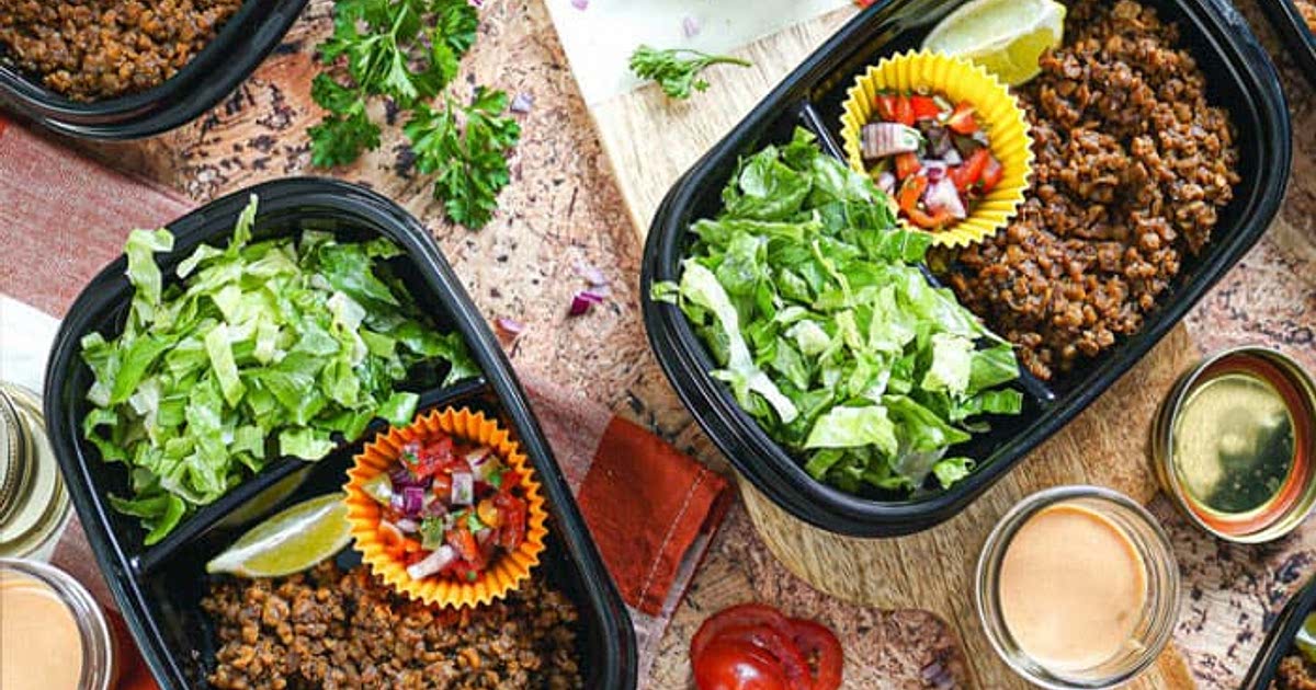Easy Vegan Meal Prep: High Protein Taco Salad Recipe - Samsung Food