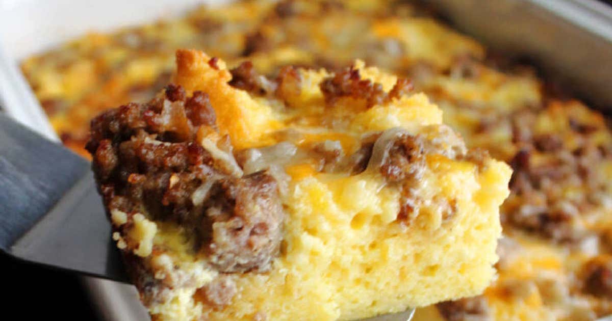 Sausage and Cornbread Breakfast Casserole Recipe | Samsung Food App