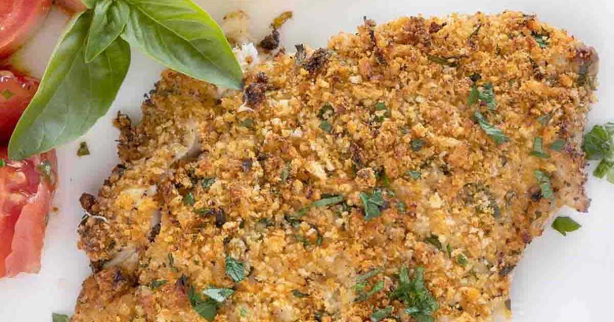 Baked Panko Parmesan Crusted Flounder Recipe - Samsung Food