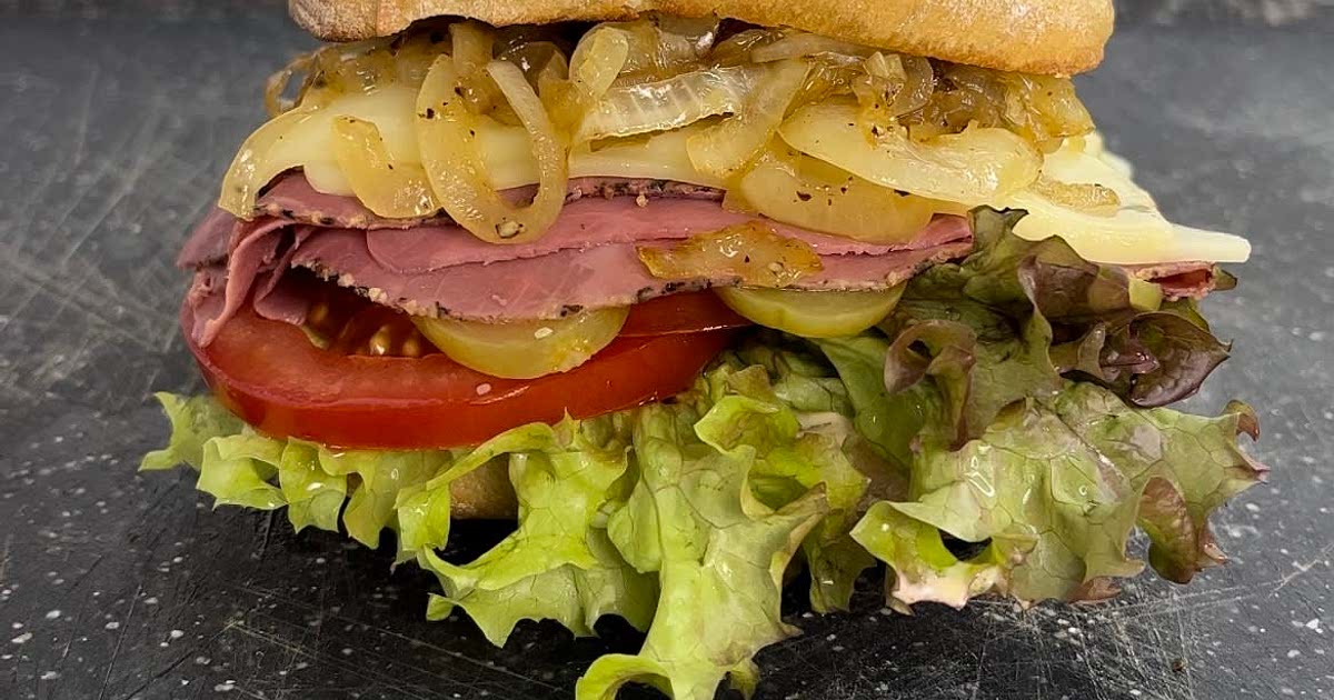 Juicy pastrami sandwich Recipe — Samsung Food