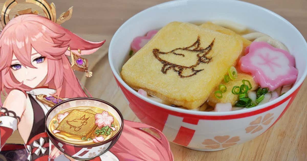 Genshin Impact: Yae Miko's specialty, "Fukuuchi Udon" / 原神料理 八重神子のオリジナル ...