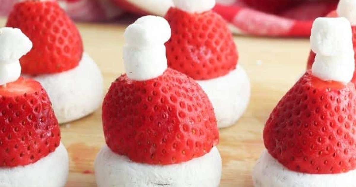 3 Ingredient Strawberry Santa Claus Hats (No Bake!) Recipe - Samsung Food