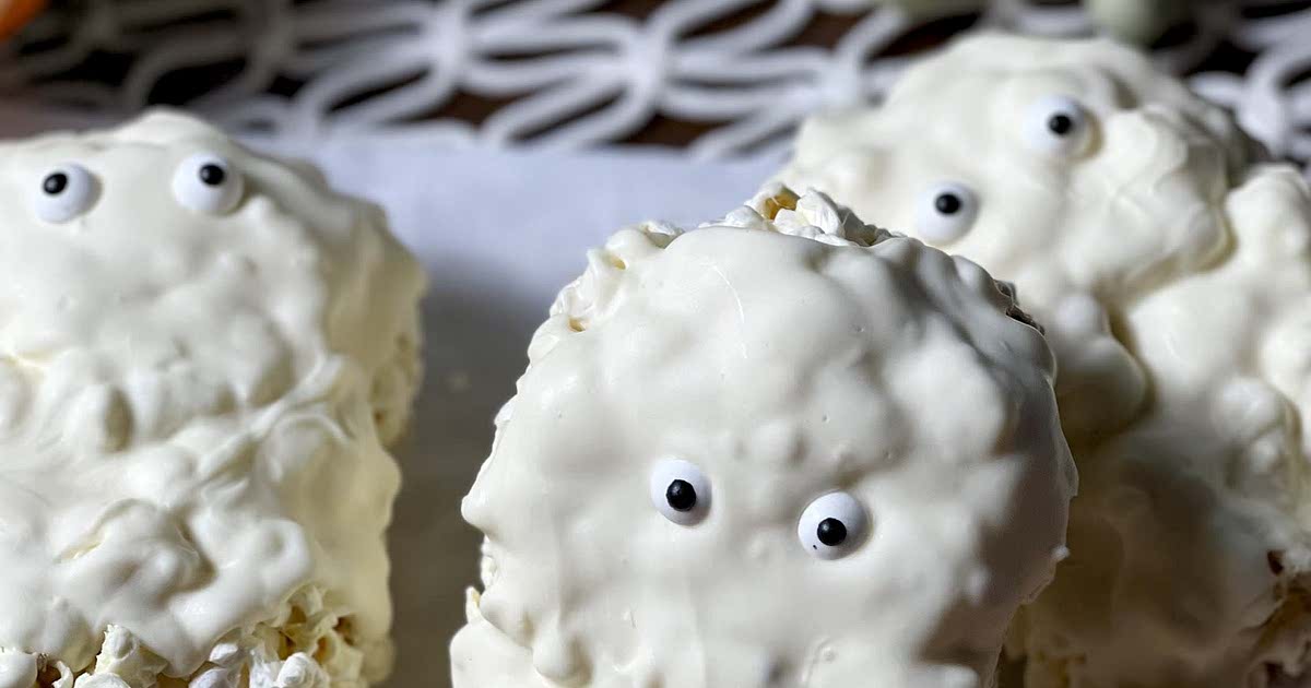 Popcorn Ghosts (SUPER EASY) Recipe - Samsung Food