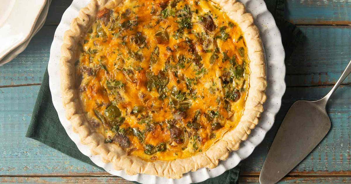 Cheese-And-Sausage Quiche Recipe - Samsung Food
