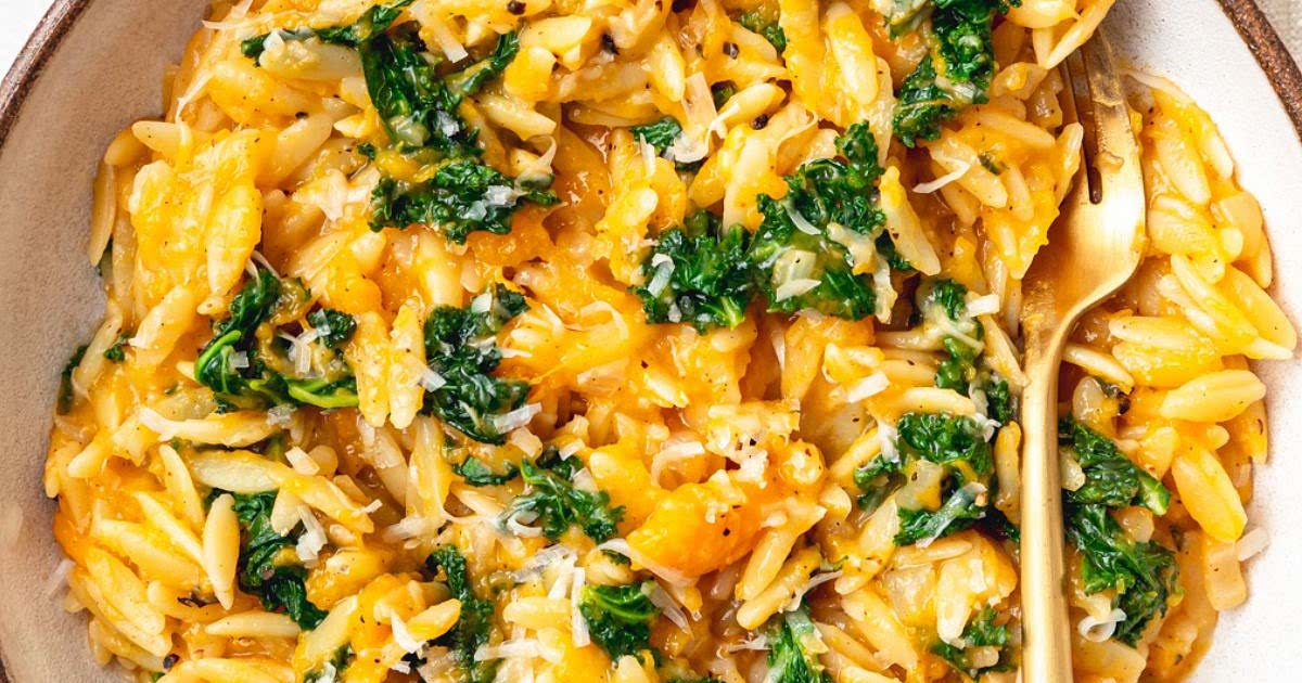 Butternut Squash Orzo with Kale Recipe - Samsung Food