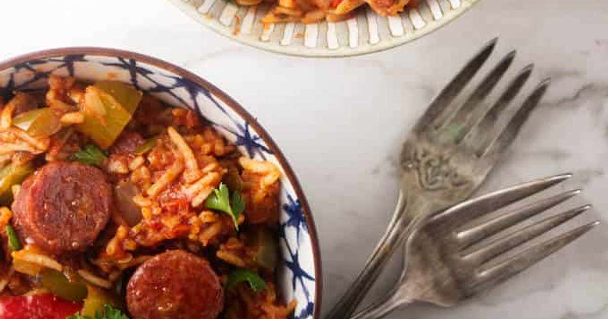 Sausage and Rice Skillet Dinner Recipe | Samsung Food App