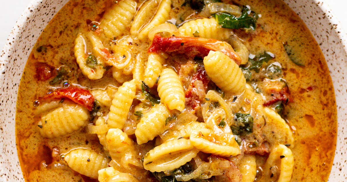 Brothy Cavatelli with Sundried Tomatoes & Parmesan Recipe | Samsung ...