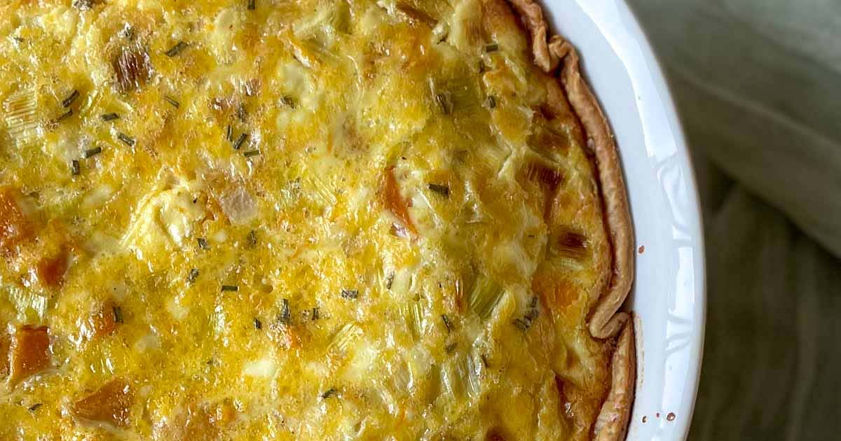 Leek & Squash Quiche Recipe - Samsung Food
