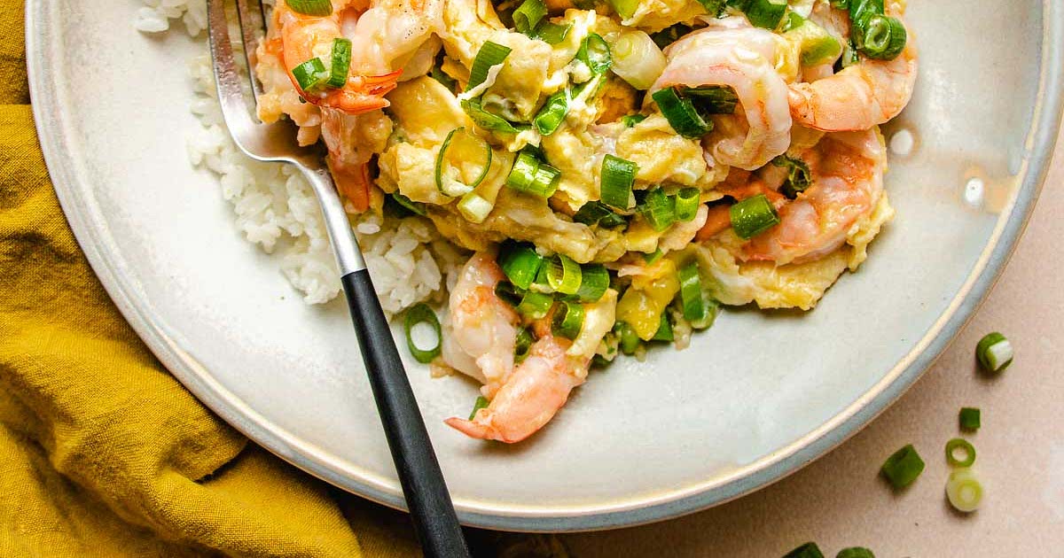Shrimp scrambled eggs recipe Recipe - Samsung Food