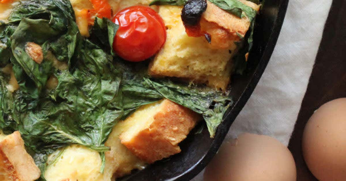 Cheese and Vegetable Strata Recipe - Samsung Food