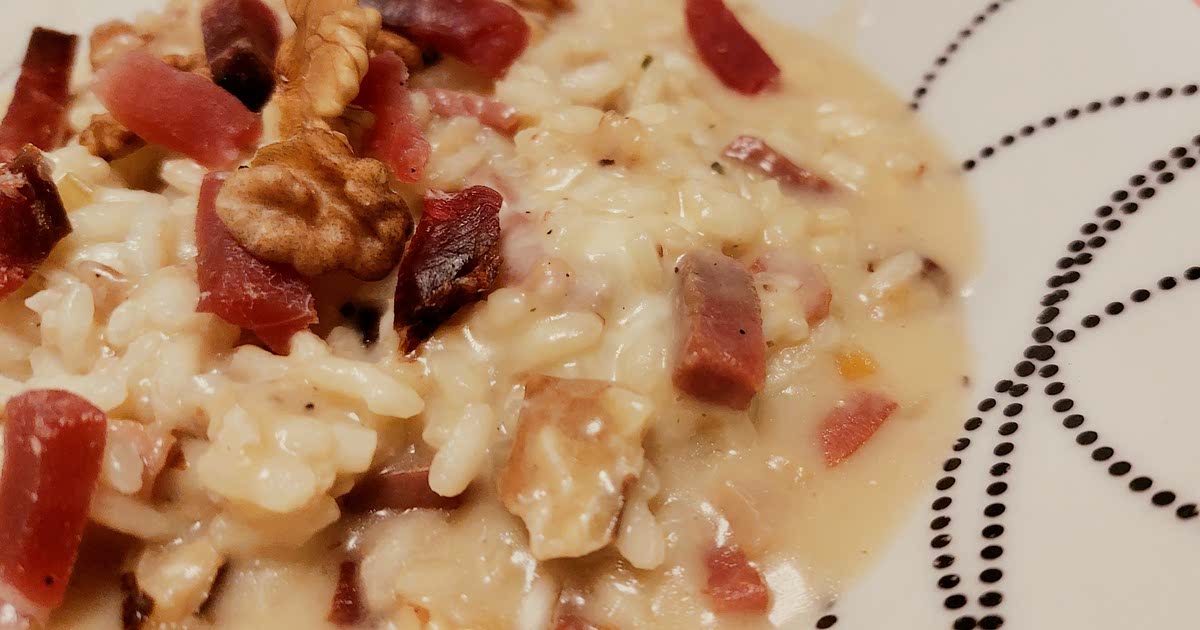 Risotto - speck, walnuts and scamorza Recipe - Samsung Food
