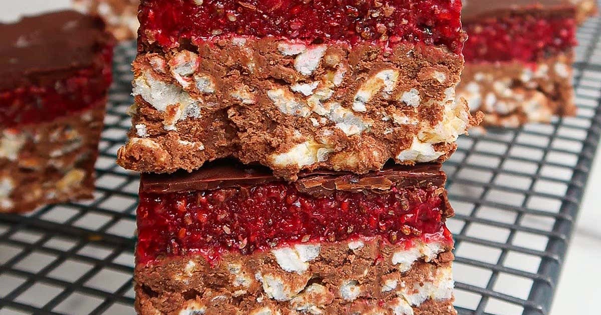 Choc Jam Rice Cake Slice Recipe — Samsung Food