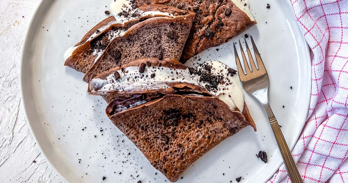 Oreo Protein Crêpes Recipe - Samsung Food