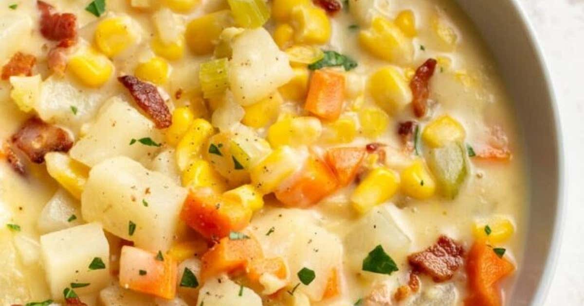 Creamy Corn Chowder Recipe — Samsung Food