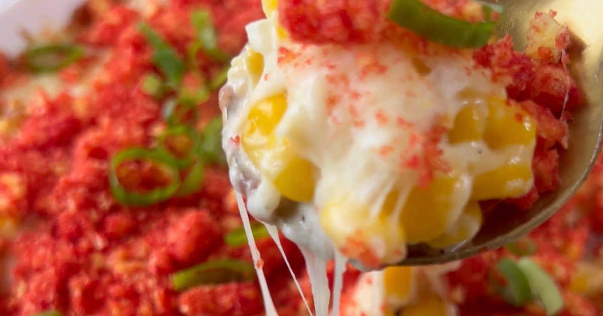 Korean corn cheese with hot Cheetos Recipe - Samsung Food