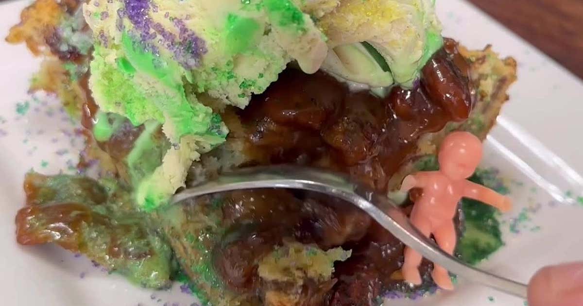 King Cake Bread Pudding Recipe — Samsung Food