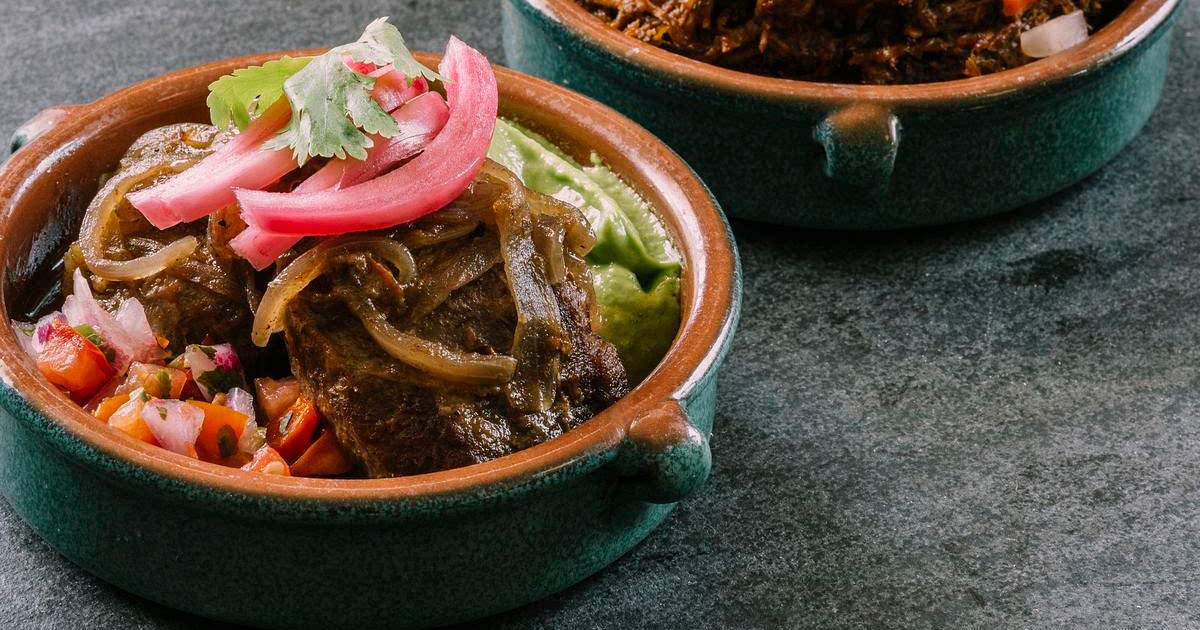 Pork Cheek Tacos With Avocado Tomatillo Salsa & Pico De Gallo From Chef ...