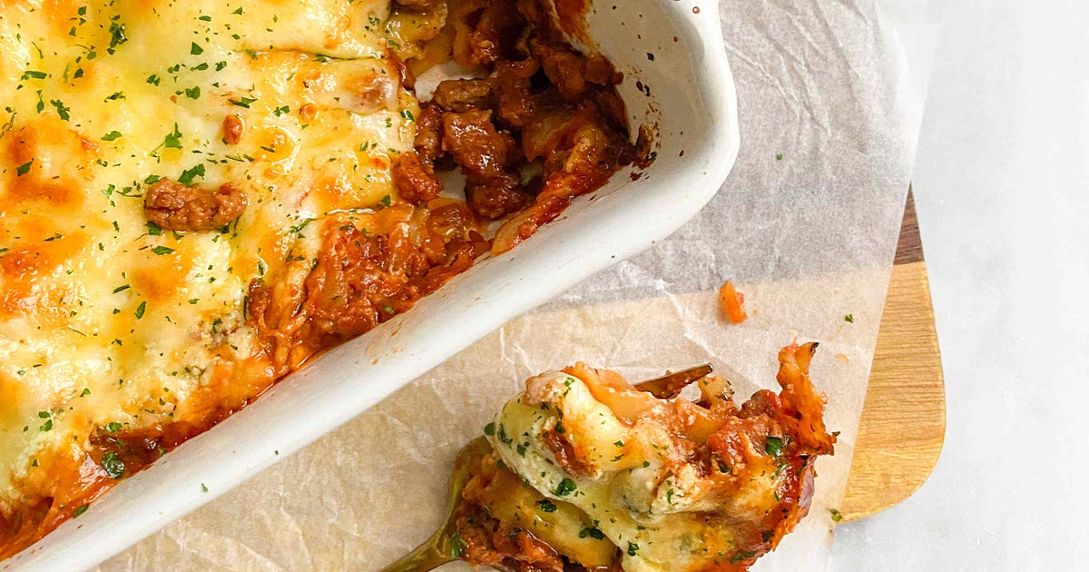 Low calorie single serve lasagna Recipe — Samsung Food