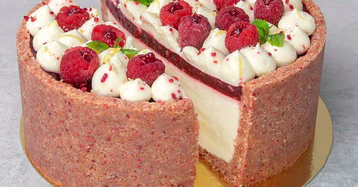 No bake Raspberry Lemonade cheesecake Recipe - Samsung Food