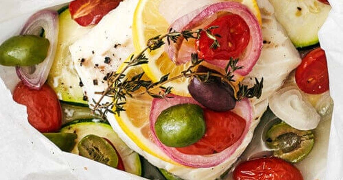 Mediterranean Cod en Papillote Recipe - Samsung Food