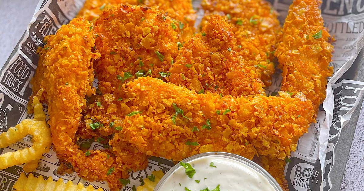 Baked Nacho Cheese Crusted Chicken Tenders Recipe - Samsung Food
