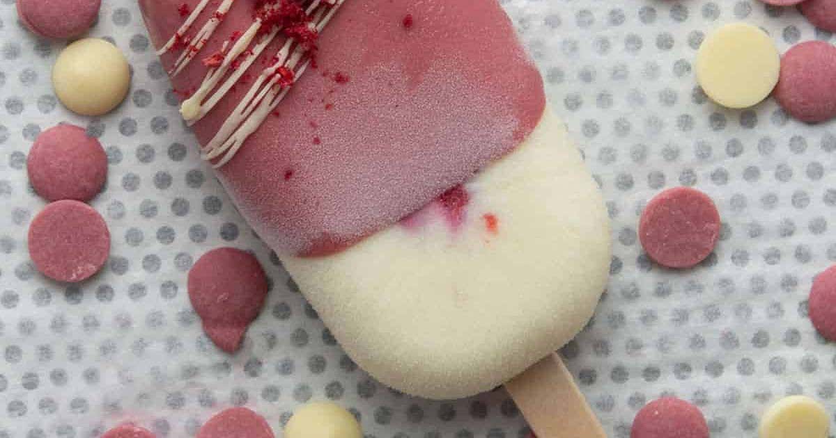 Raspberry Ruby Ice cream bar Recipe - Samsung Food