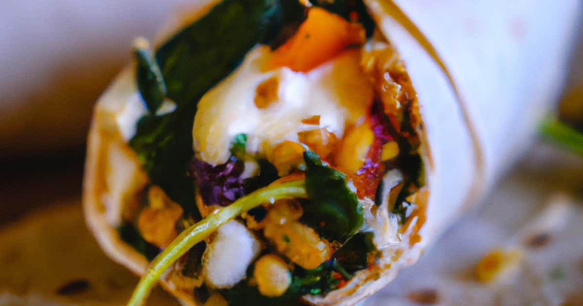Vegan Cream Cheese & Veggie Wrap Recipe - Samsung Food