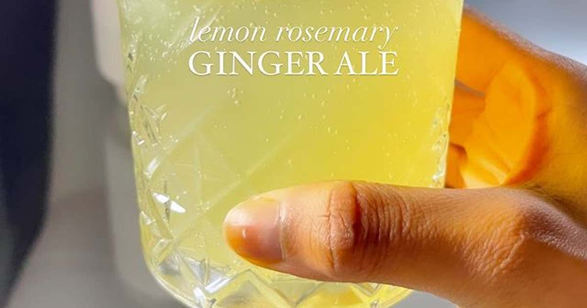 Lemon Rosemary Ginger Ale Recipe — Samsung Food