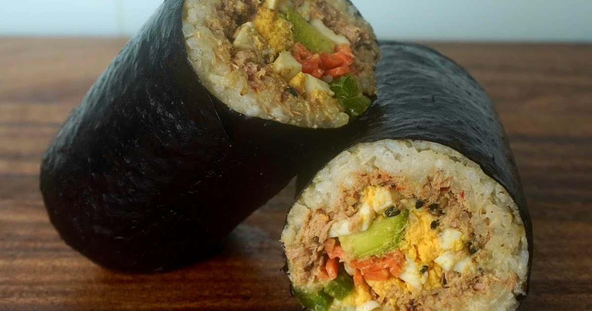 Tuna sushi burrito Recipe — Samsung Food