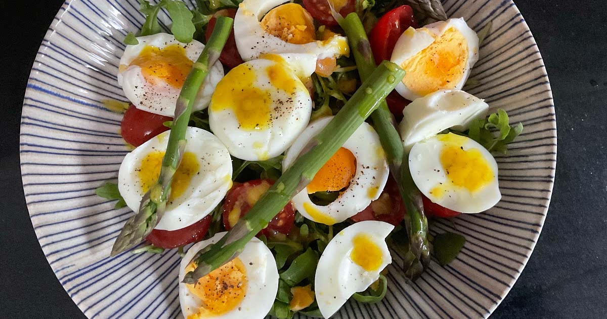Egg, Asparagus and Rocket Salad with a Mustard Dressing Recipe ...