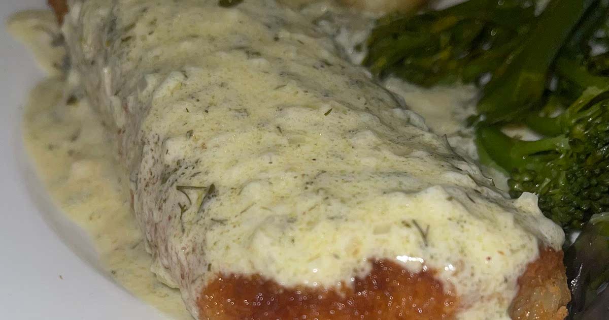 Parmesan Crusted Cod Lion in a Buttery Parsley and Dill Sauce Recipe ...