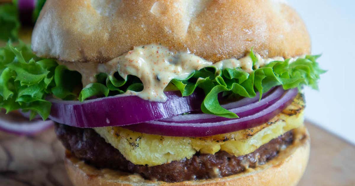 Hawaiian-Curry Fusion Burger Recipe - Samsung Food