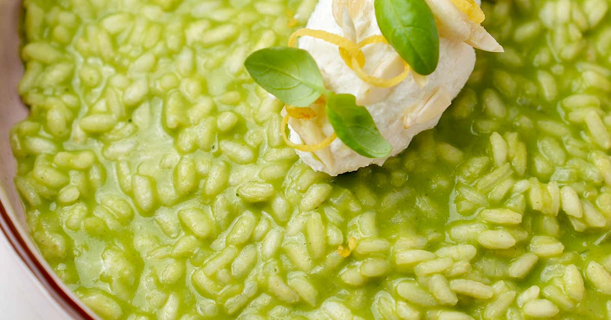 Basil risotto with sea bream Recipe - Samsung Food