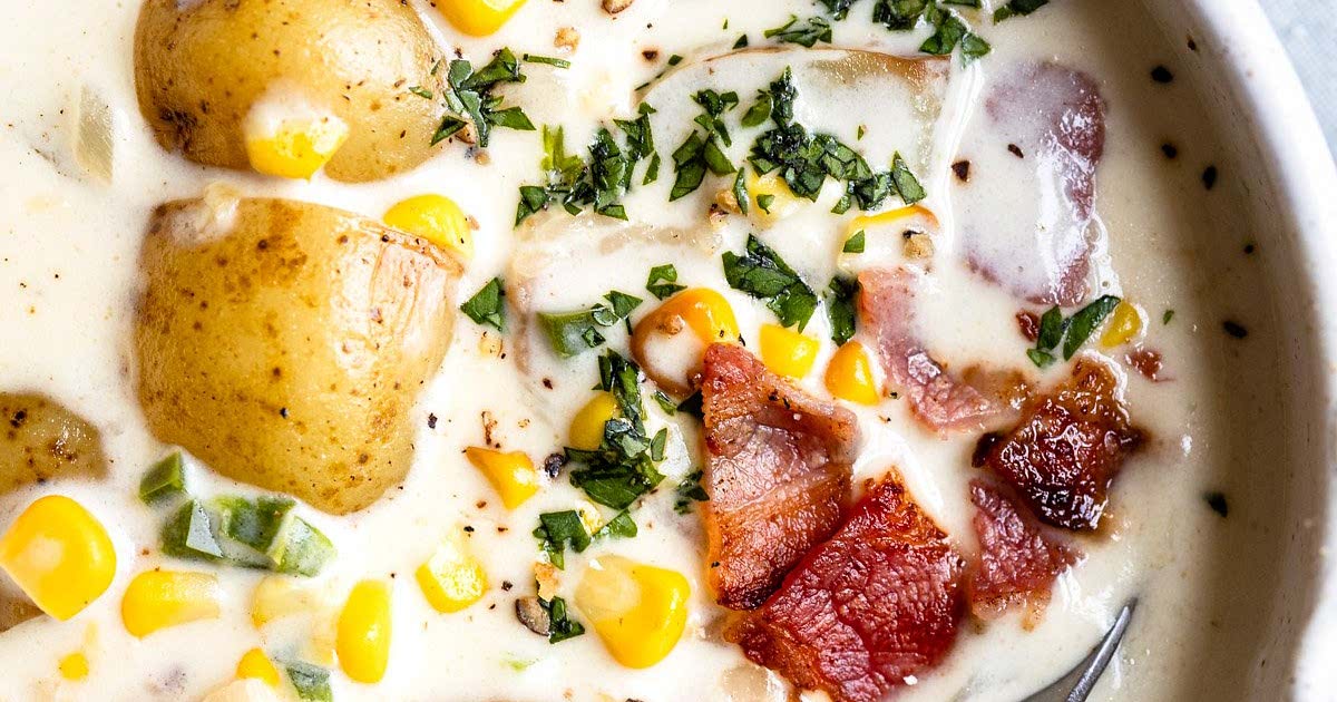 Roasted Corn and Potato Chowder Recipe - Samsung Food