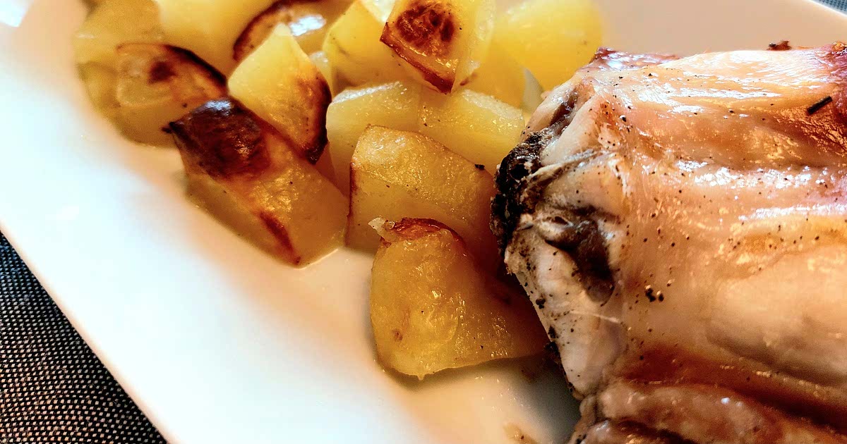 Baked rabbit with potatoes Recipe — Samsung Food
