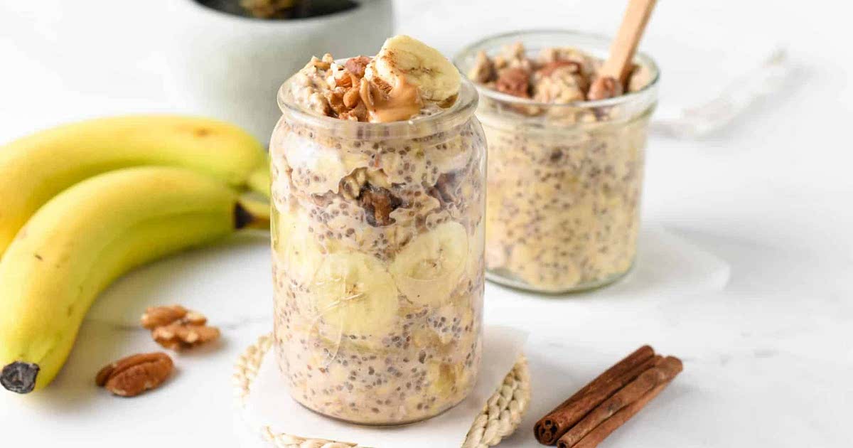 Banana Bread Overnight Oats Recipe — Samsung Food