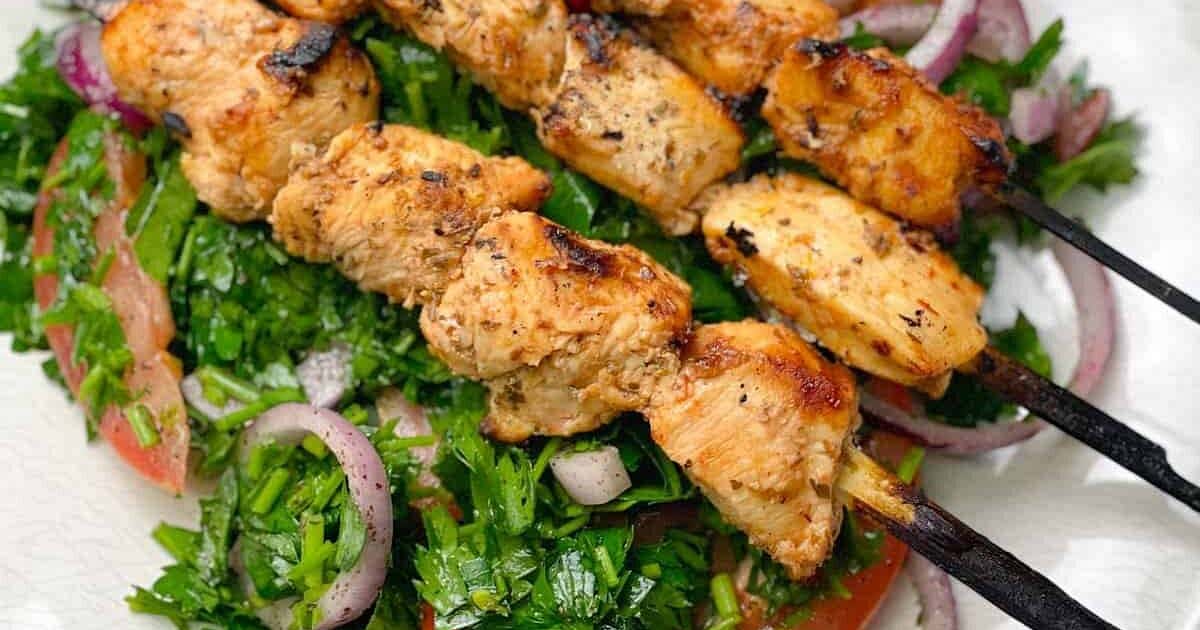 Shish Tawook Recipe – Lebanese Grilled Chicken Skewers | Samsung Food App