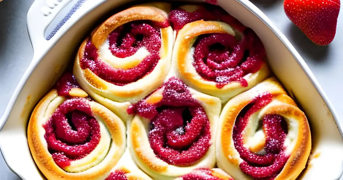 Strawberry Cinnamon Rolls Recipe | Samsung Food App